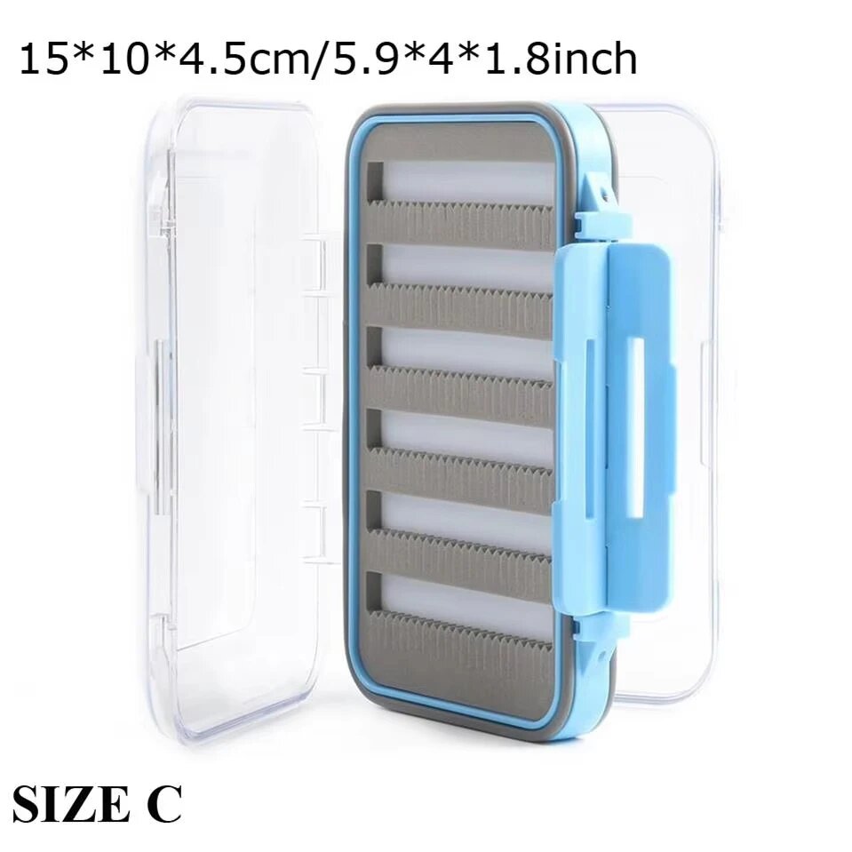 Водонепроницаемый бокс для мух MAXIMUMCATCH, SIZE C Blue