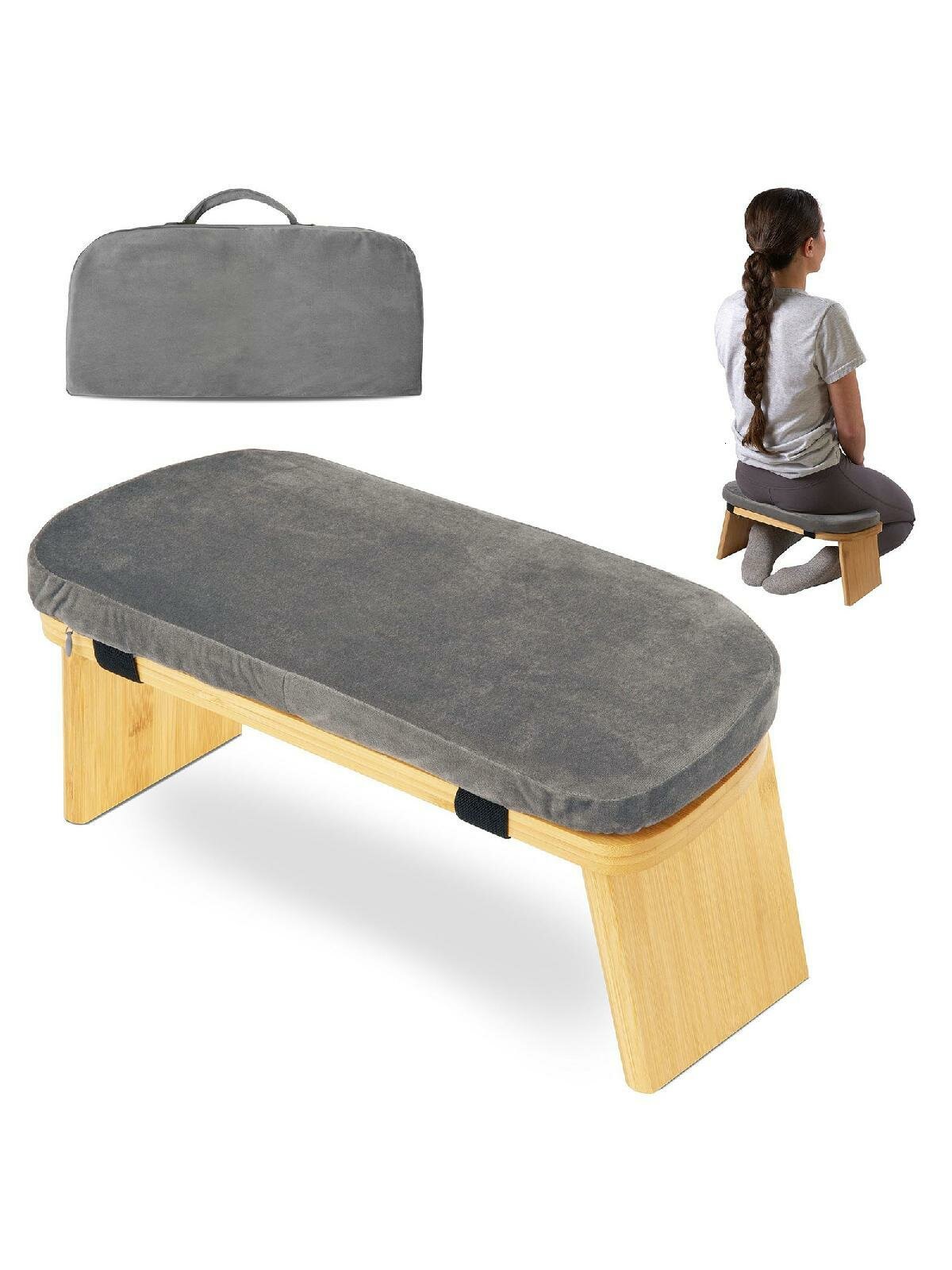 Переносное Кресло-рефлектор для Сгибания Стеблей Включает В Себя Флисовую Подушку И Удобную сумку для Переноски, Подходящую для Духовных Упражнений