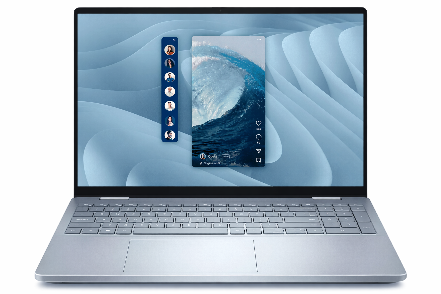 Ноутбук Dell Pro 16 Plus 2-in-1 (Ultra 7, 16 ГБ, 1 ТБ, сенсорный, Win 11) Голубой