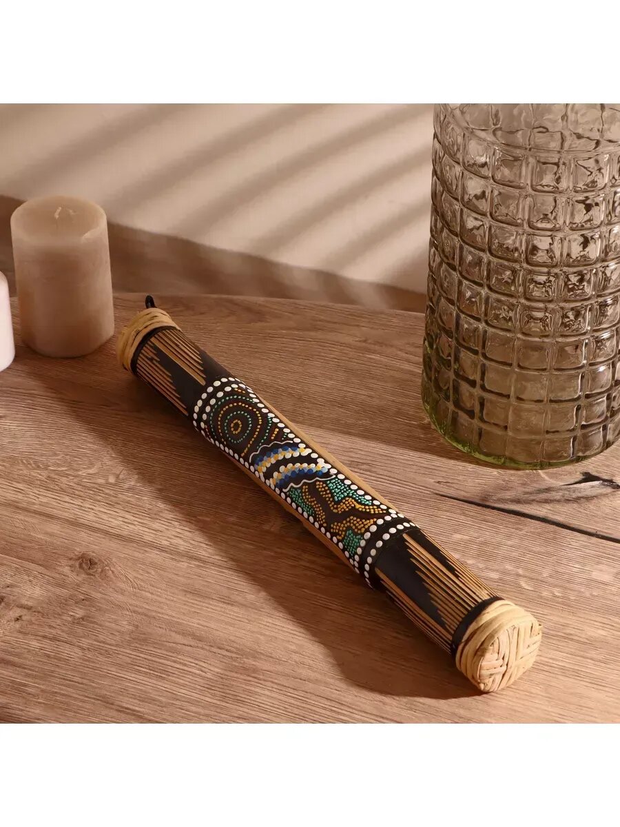 Флейта дождя "Цветы на поляне" 40х5,5х5,5 см