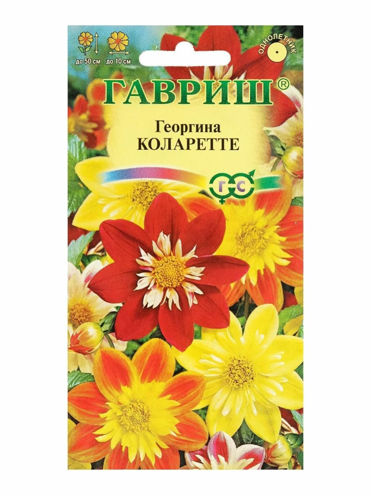 Семена цветов Георгина "Коларетте", 0,2 г