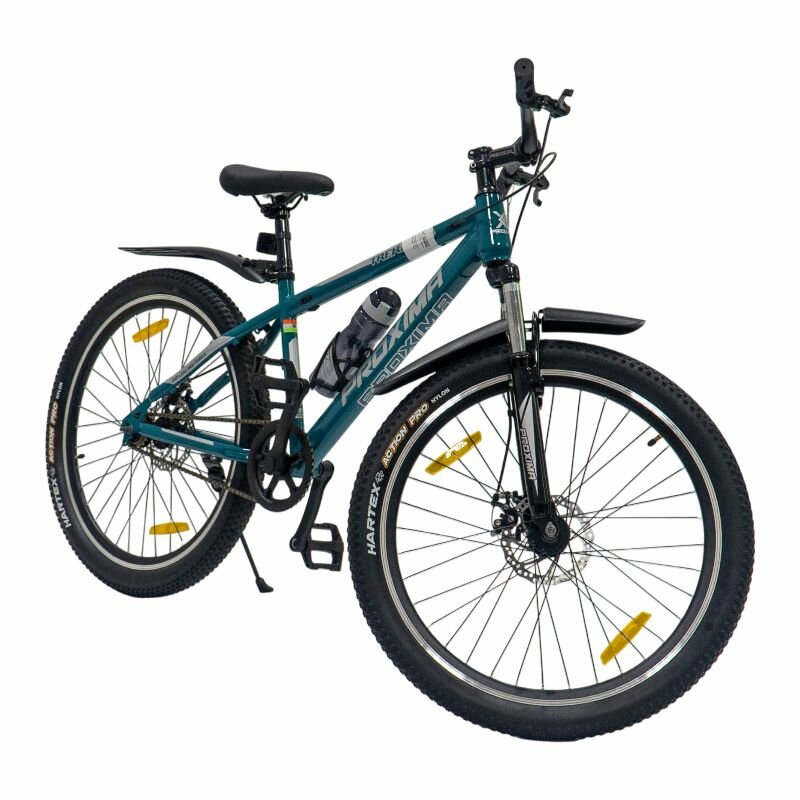 Велосипед Proxima Trekker, 26", стальной, двухподвес, бирюзовый — фото 1