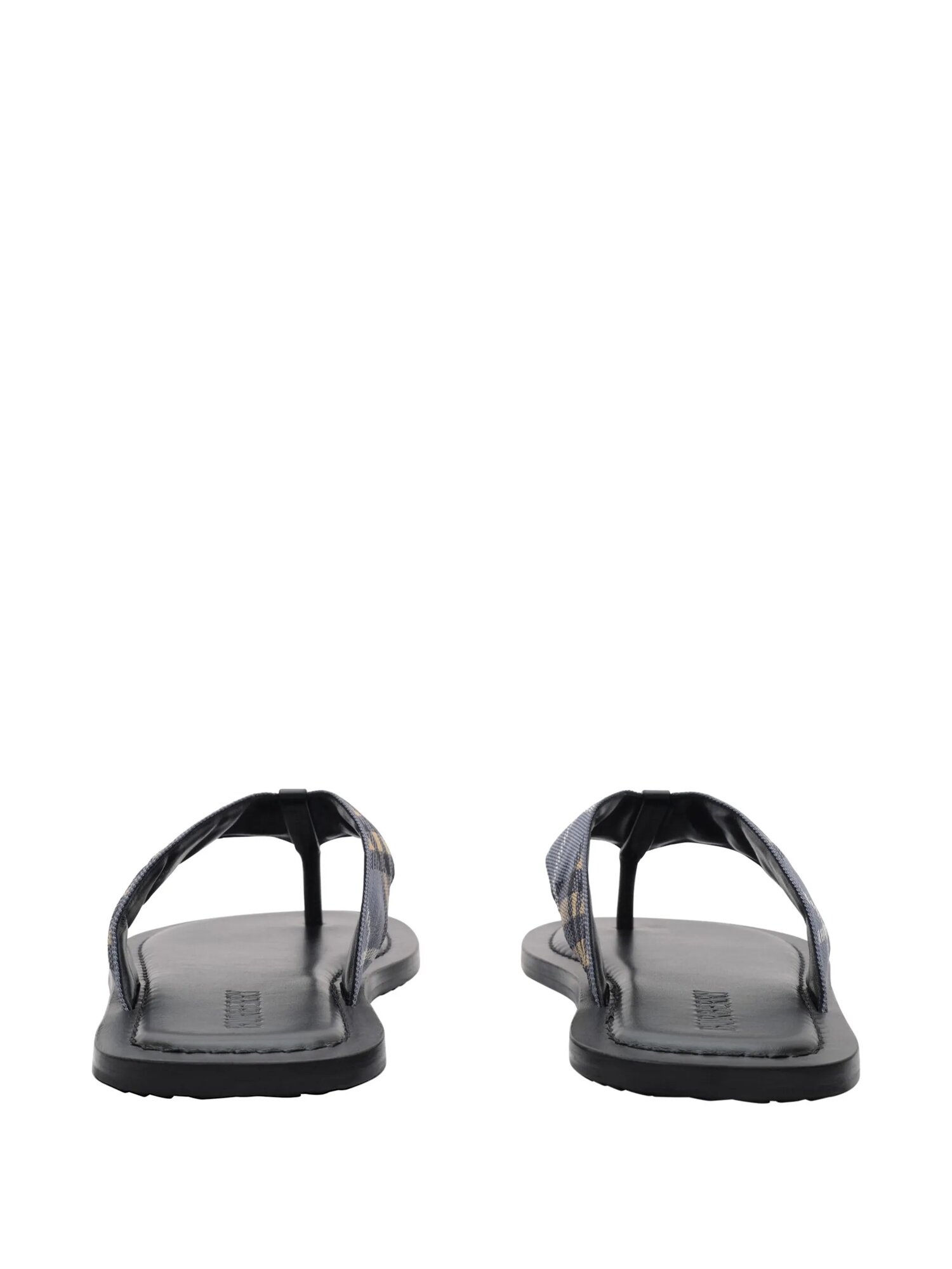 Босоножки BURBERRY Check Pavilion sandals​, размер 44, синий — фото 1