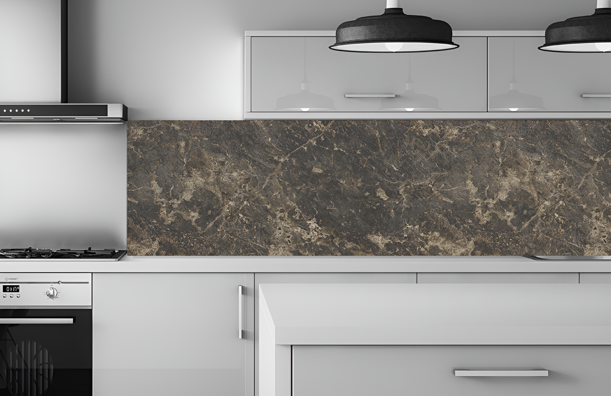 Кухонный фартук на стену "Скиф" 700x600 мм. Цвет - Королевский опал