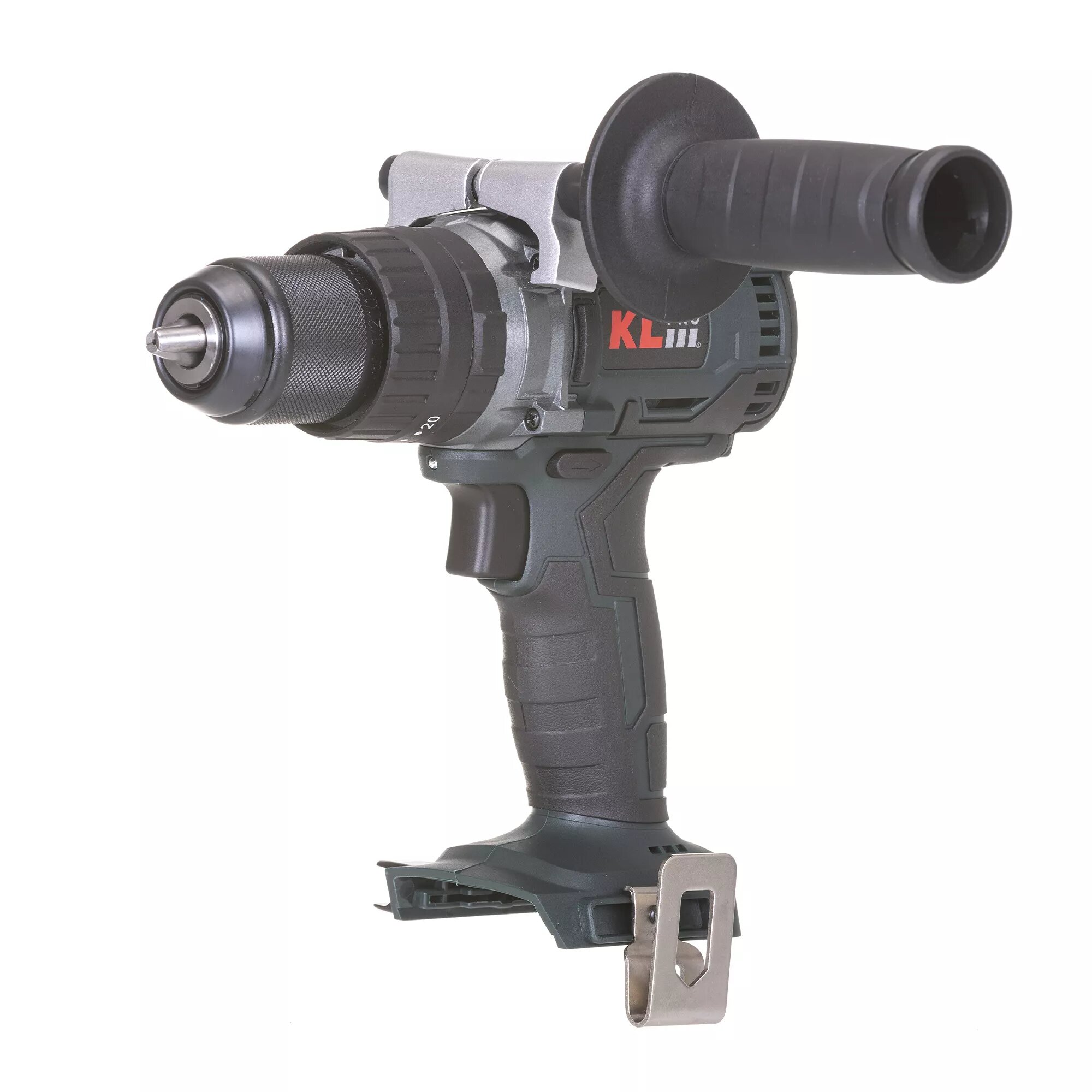 Профессиональный ударный бесщеточный шуруповерт KLPRO KLDM18B-00 (18В, без ЗУ и АКБ, 60Нм, ручка, 2 скорости, 16-ступеней к/м, подсветка, в кейсе)