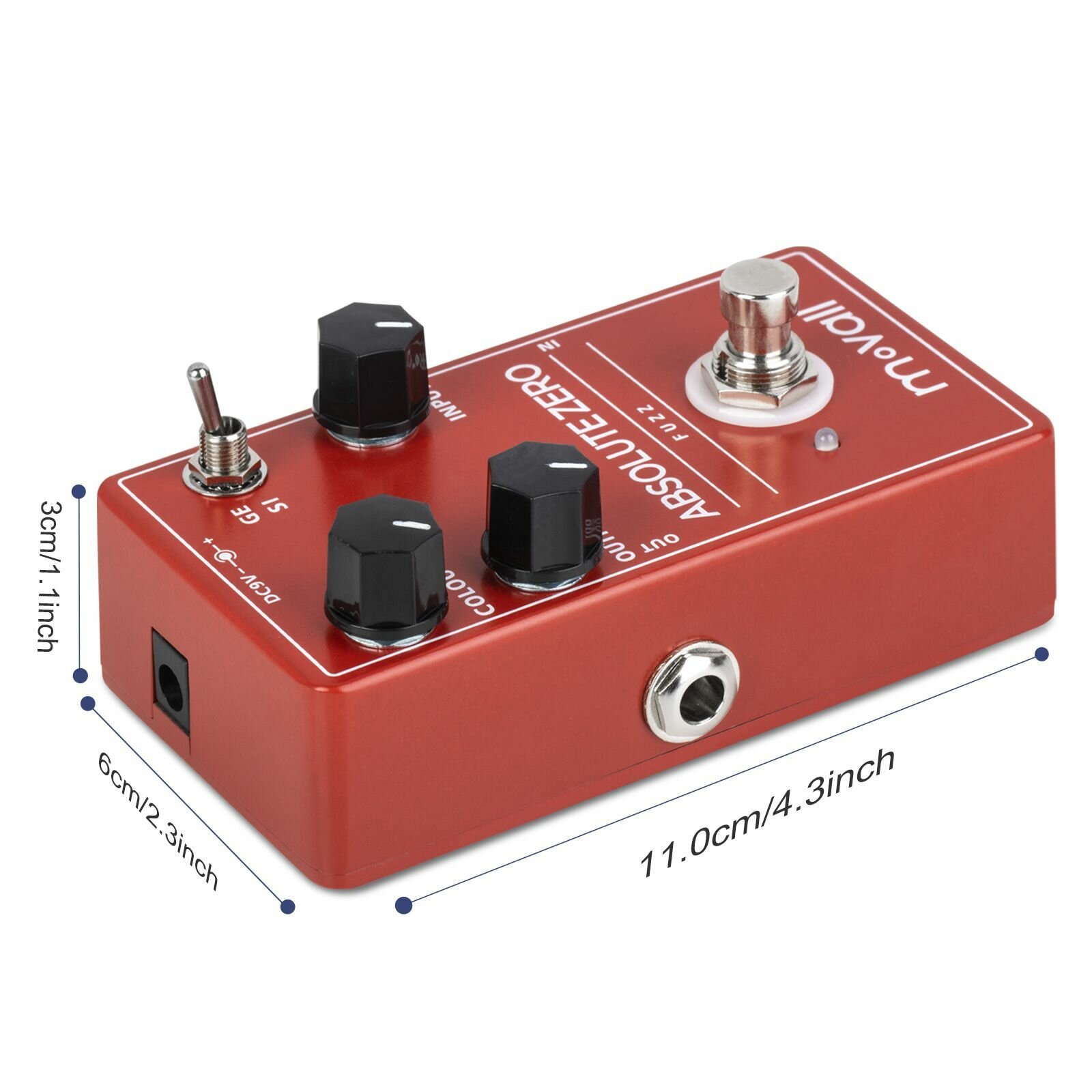 Педаль эффектов для электрогитары Movall MP-103 Absolute Zero Fuzz-b.