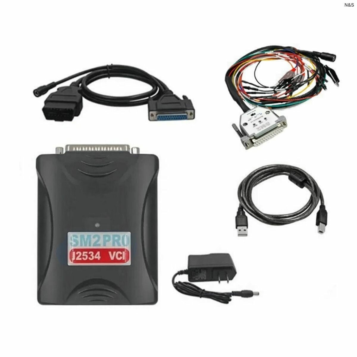 SM2 Pro J2534 VCI ECU Программатор без ключа V2.21.21 Инструмент US Plug