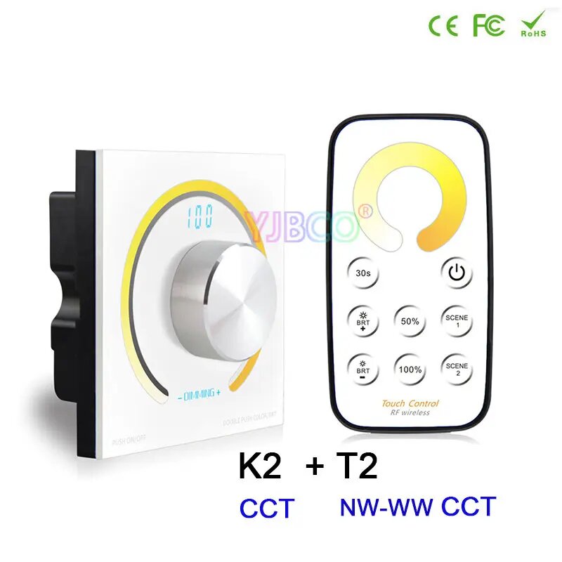 Диммер YJBCo K2 + T2 CCT NW-WW