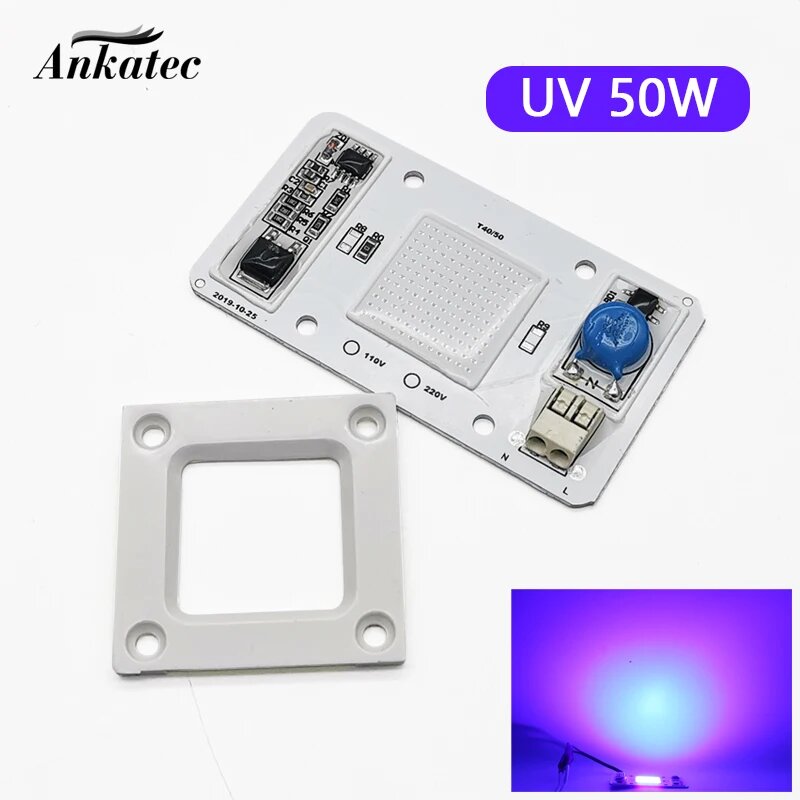 UVA LED лампа Ankatec 50W, 220V, UV395nm
