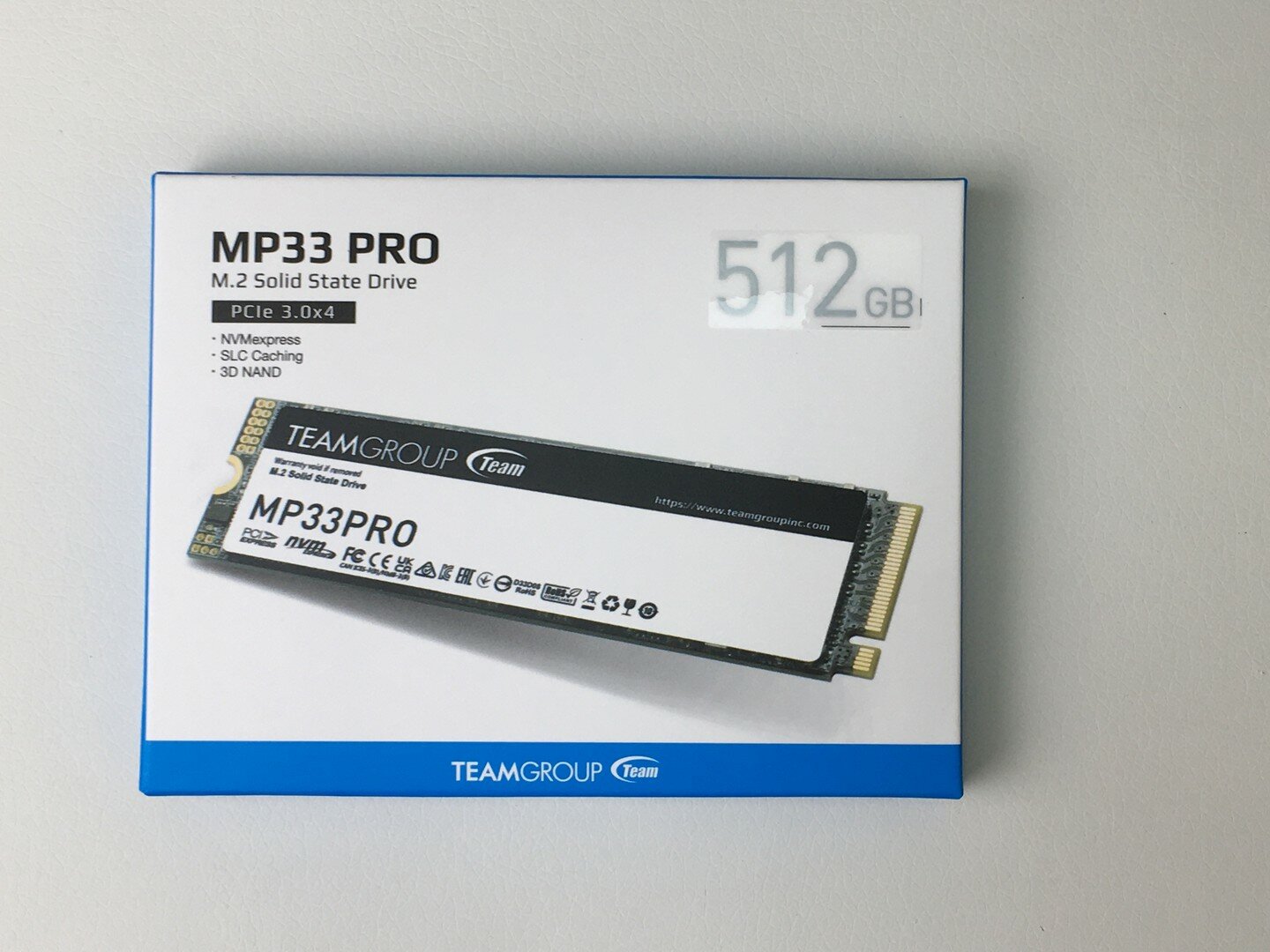 Накопитель SSD M.2 2280 512Gb TEAMGROUP MP33 PRO, TM8FPD512G0C101, NVMe PCIe 3.0