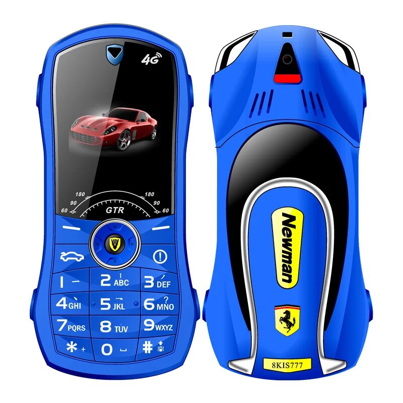 Детский телефон Ferrari GTR синий, игрушка, комплект