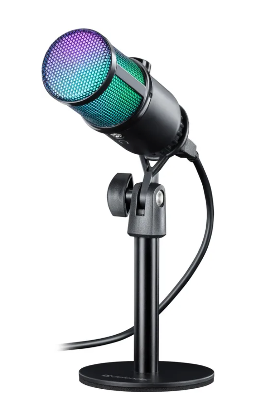 Микрофон Defender Glow GMC 400, черный, (64640)
