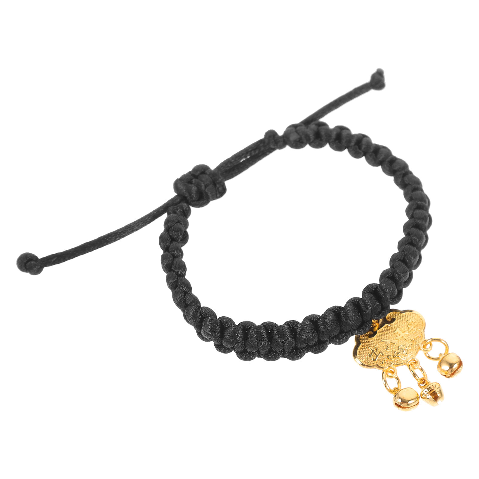 Ошейник с золотым замком для кошек и собак, плетеный колокольчик, ошейник-украшение (черный со звуком, случайный стиль - размер XS (15-23 см)) 1 шт.