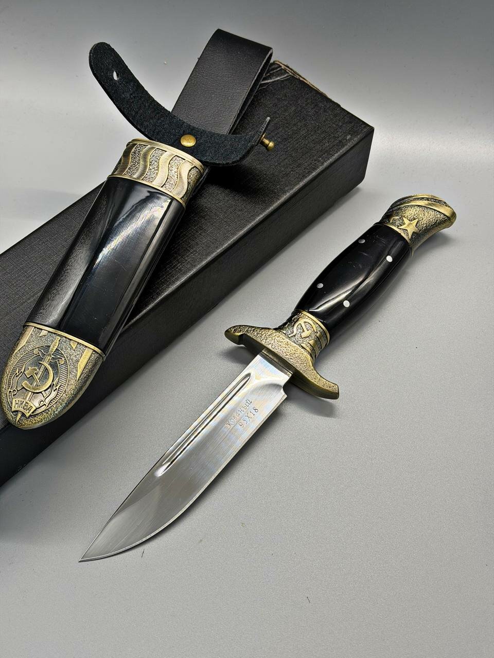 Нож охотничий финка нквд