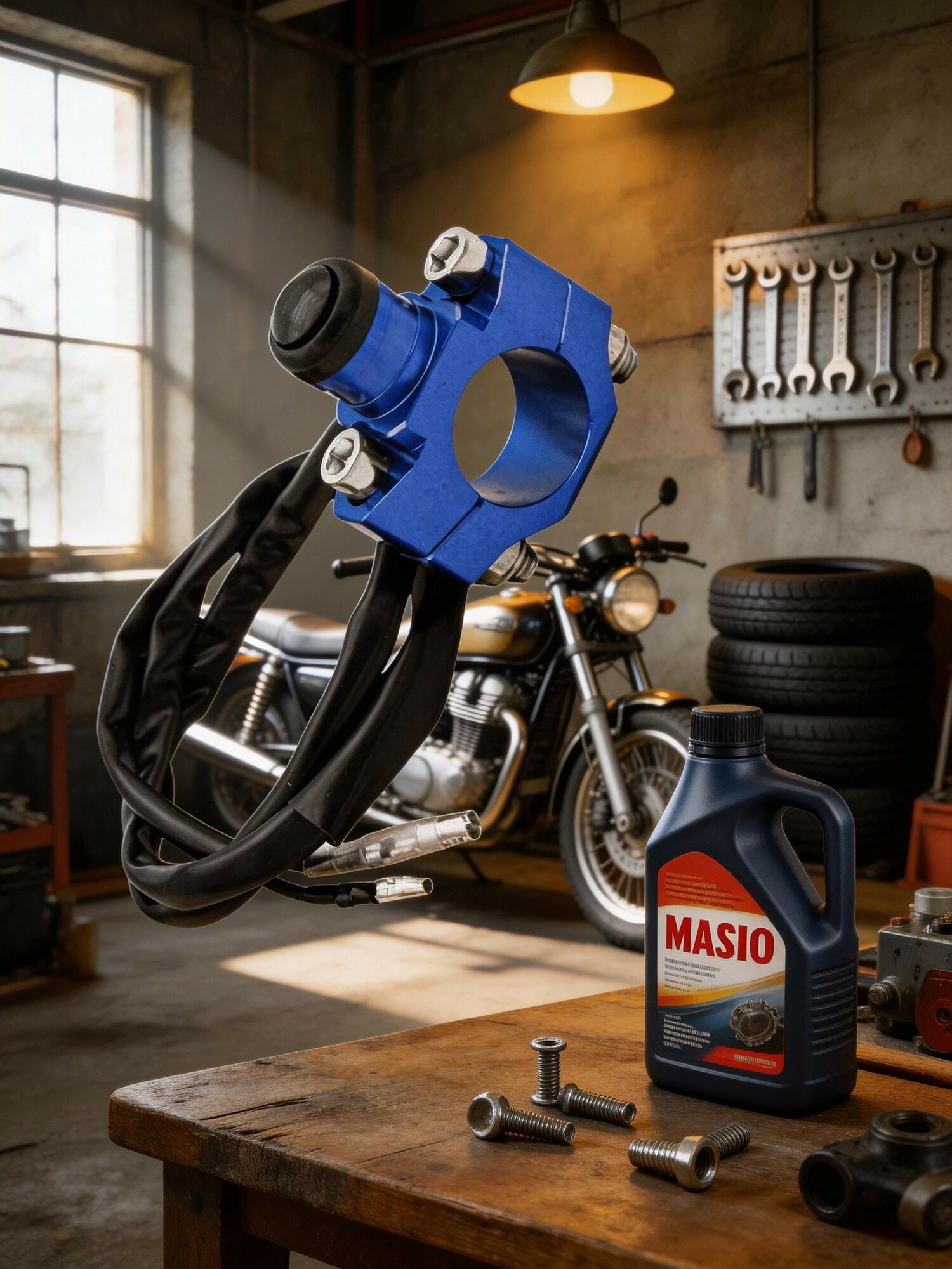 Переключатель пуск-стоп CNC для мотоцикла, синий, кнопка управления запуском и остановкой двигателя