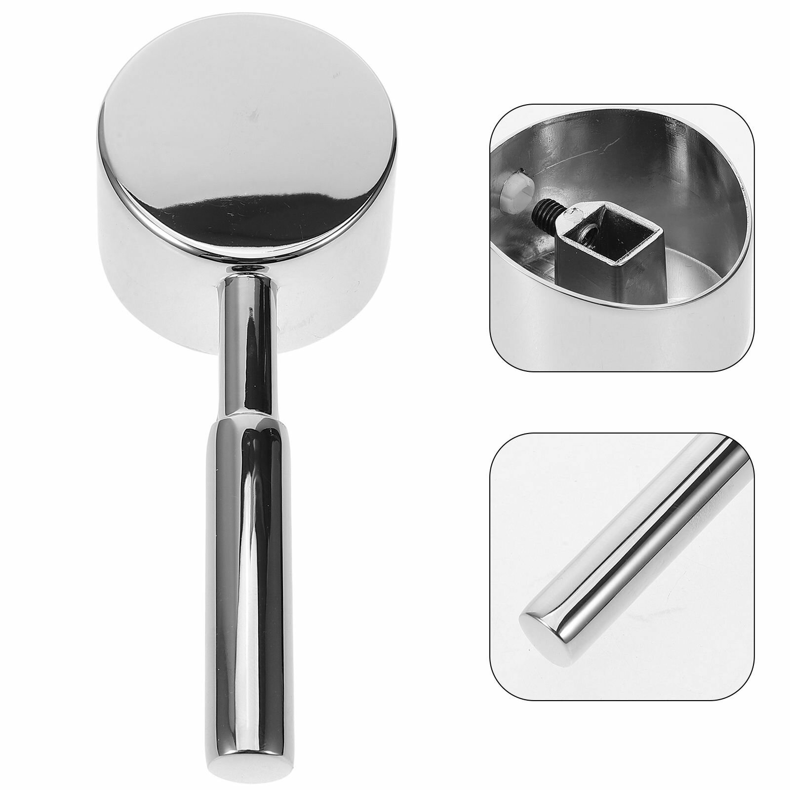 Ручка Для Крана Из Металла Серебристого Цвета Подходит Для Ванной И Кухни 11.10X4.20X2.70Cm