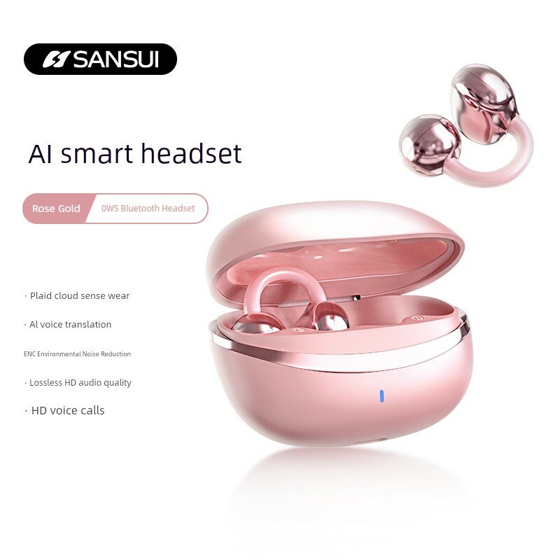 Наушники Bluetooth 5.4 с шумоподавлением ENC, AI-переводом и двойными моделями для речи