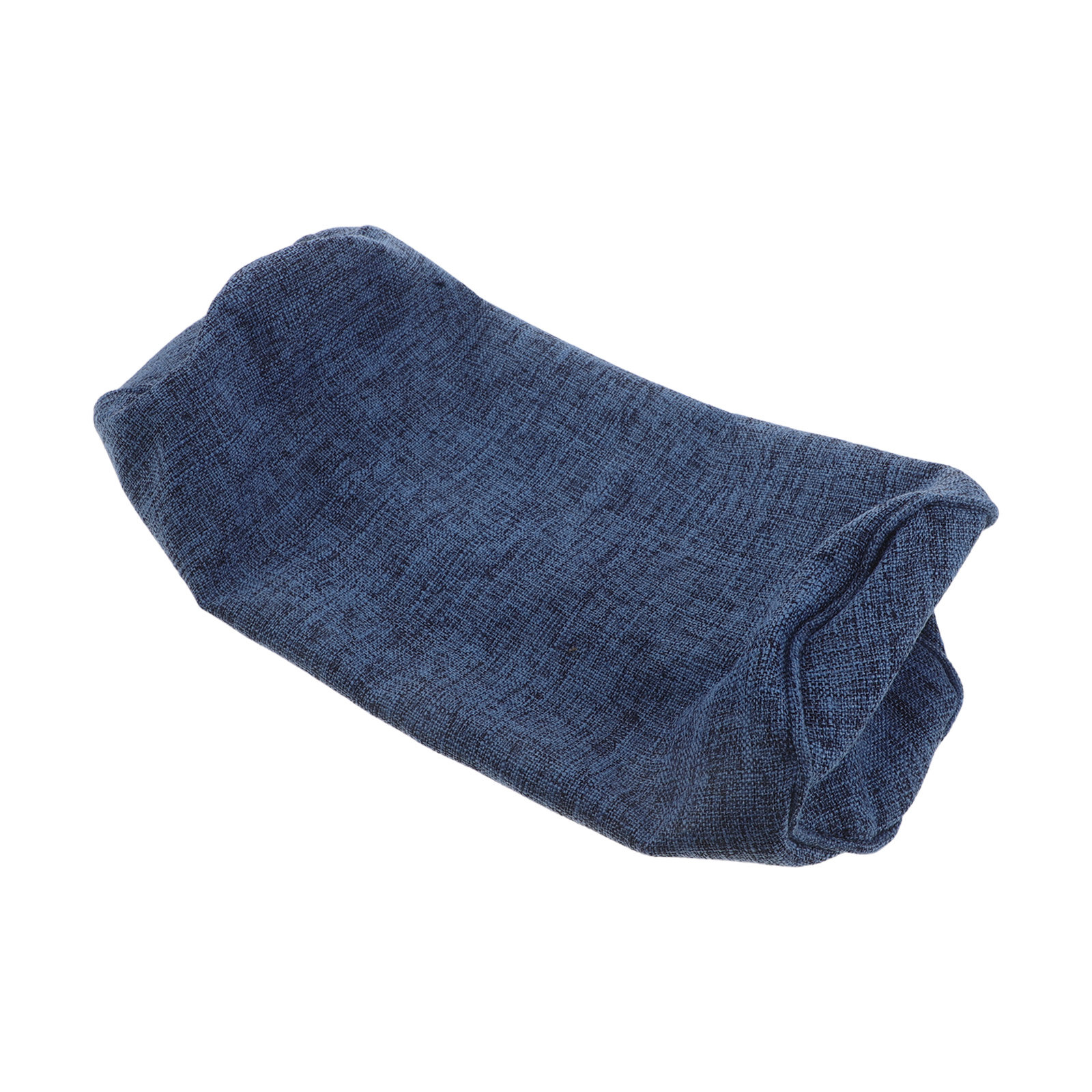 Круглый чехол для валика из натурального хлопка и льна голубого цвета для дома