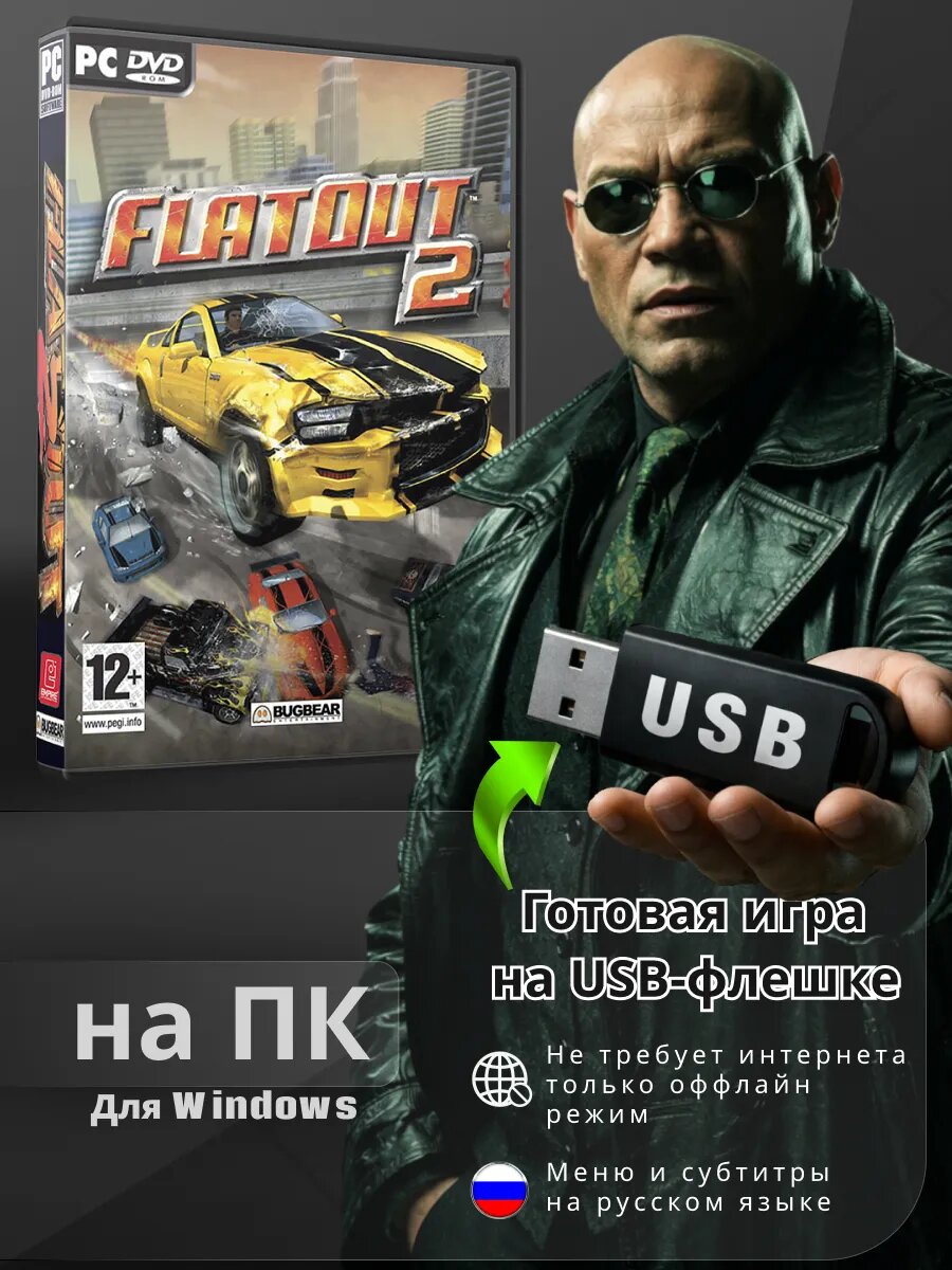 Игра FlatOut 2 (2006) на USB флешке для ПК