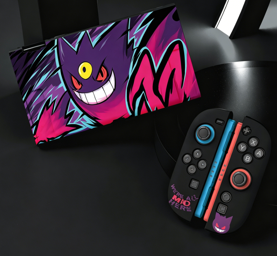 Чехол силиконовый защитный для Nintendo Switch 2 с рисунком Gengar