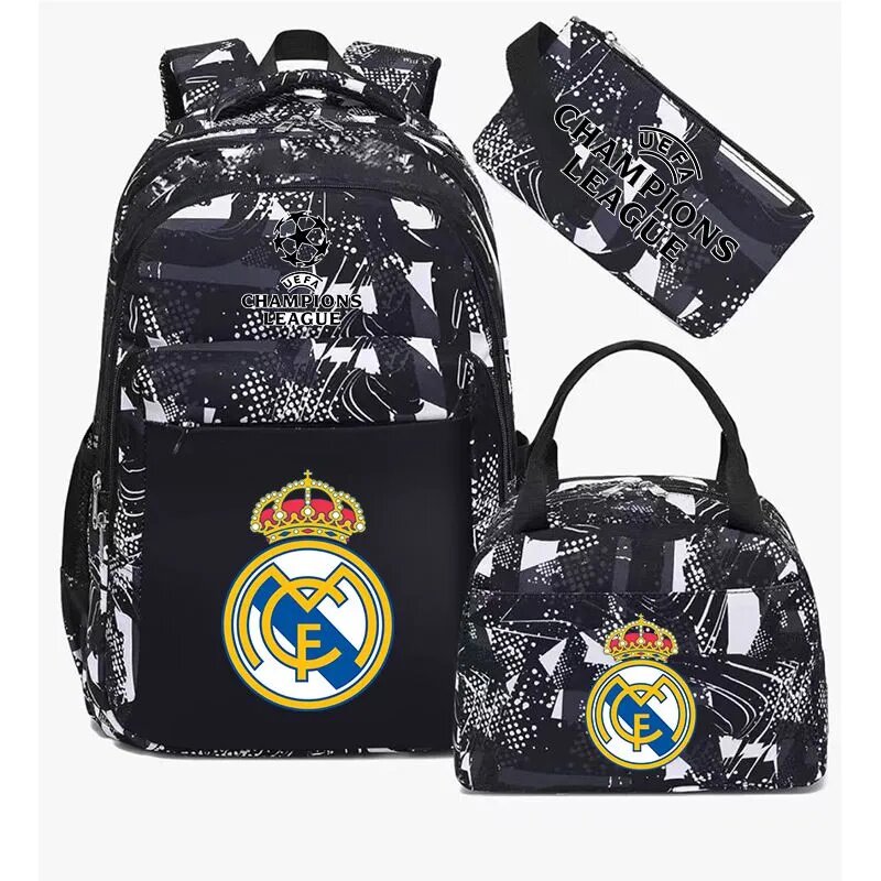 Рюкзак Manchester City UEFA Champions League, ткань Оксфорд, 20-35 л, для мальчиков, городской, школьный, 40x30x40 см, зеленый — фото 1