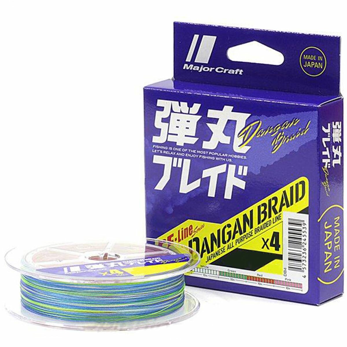 Шнур Major Craft 200м X4 DB4-200MC #3.0/0.25мм 40lb/18кг