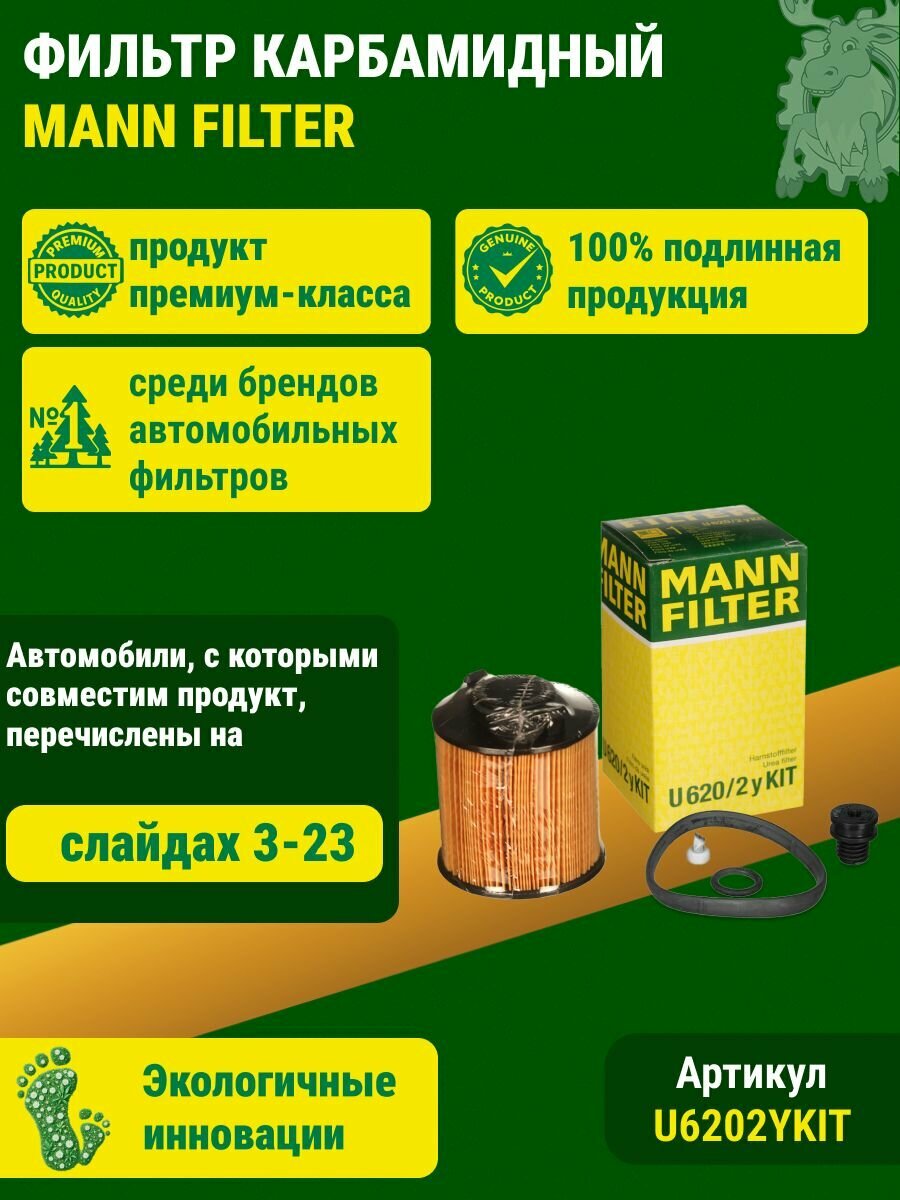 Фильтр карбамидный MANN (U6202YKIT)