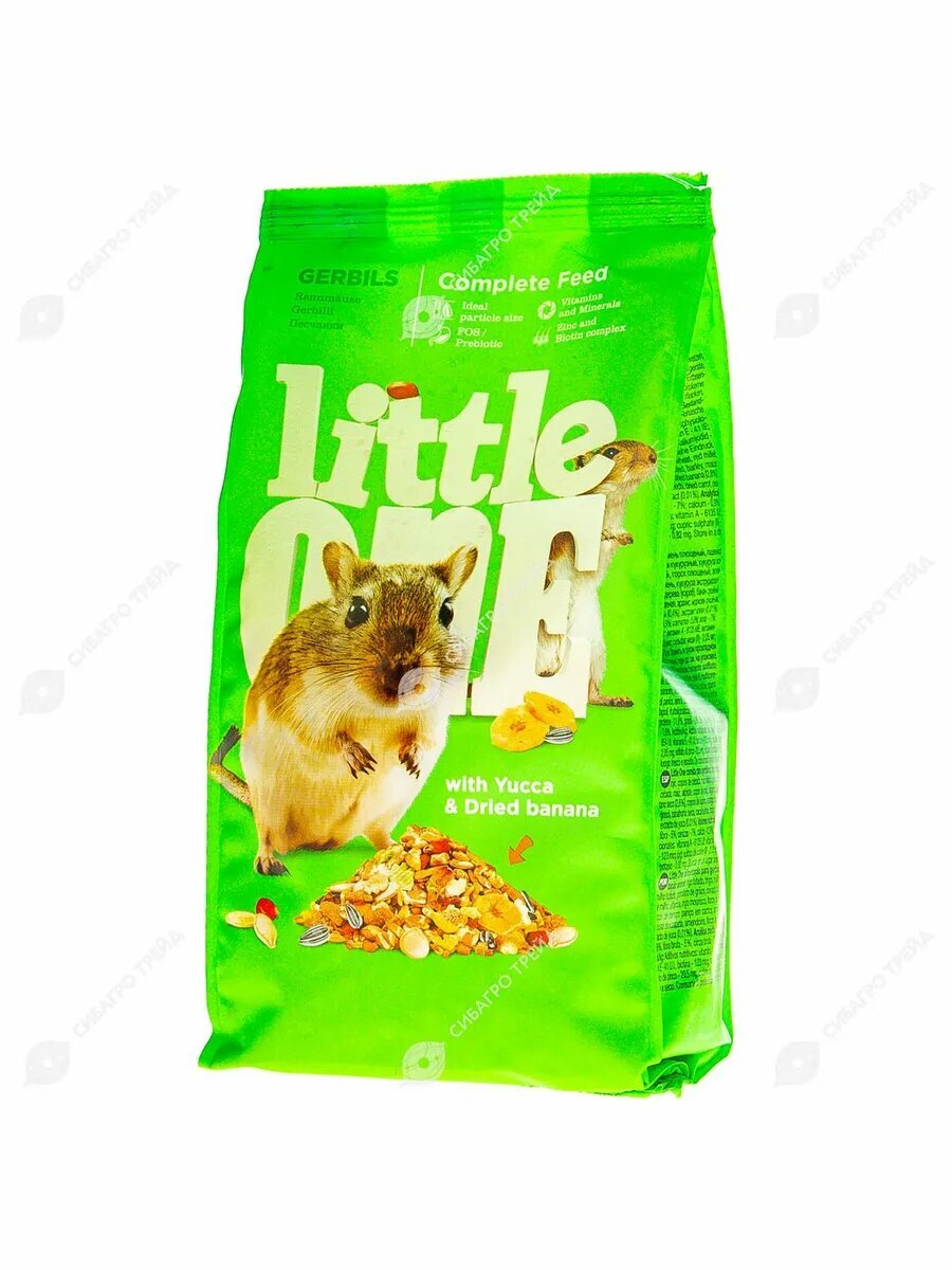 Корм для песчанок Little One, ягодно-зерновой, премиум, для всех возрастов, 400г