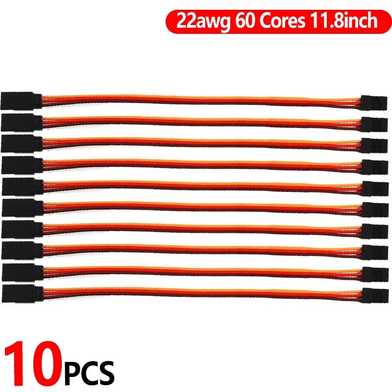 10шт удлинитель сервокабеля 22awg 60 Cores 11.8inch