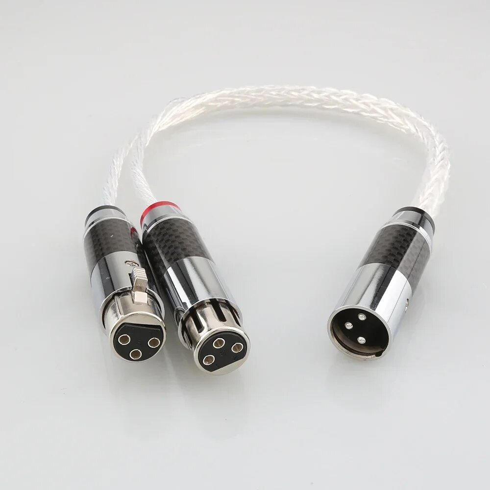 XLR разветвитель audiocrast 8AG, 1м, XLR male to 2 female