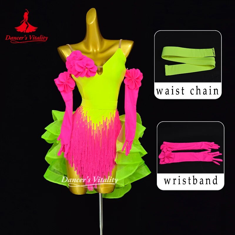Женское платье для латинских танцев, Dress, One Size