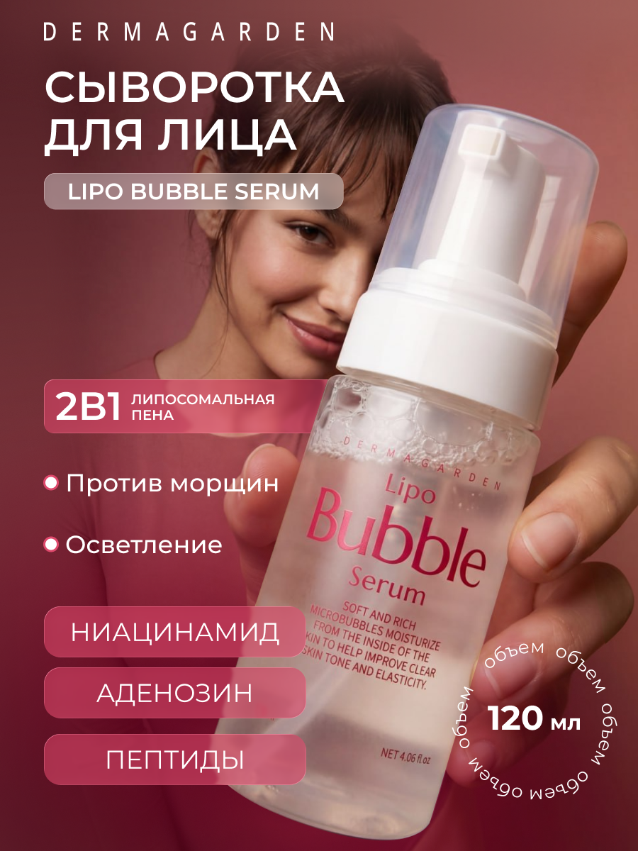 Сыворотка для лица антивозрастная DERMAGARDEN с липосомами и ниацинамидом 60мл
