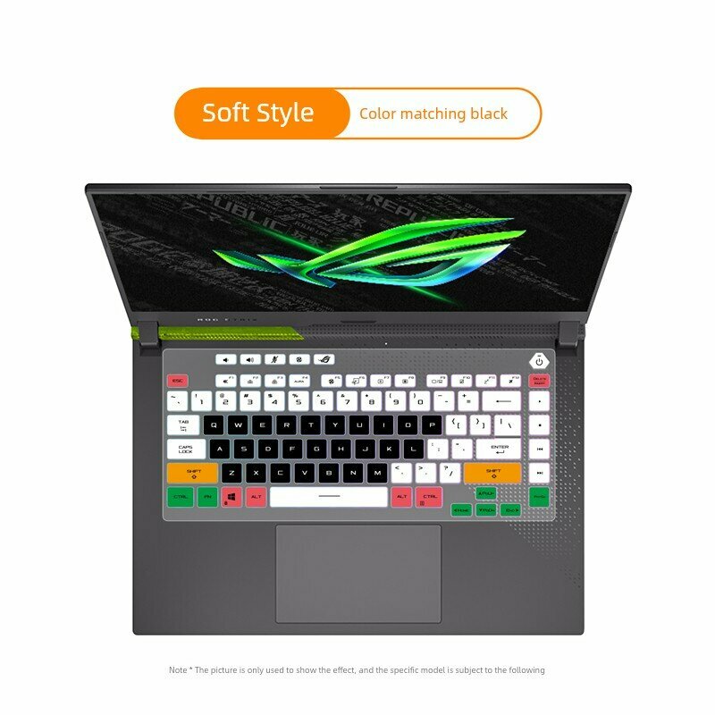 Мягкий черный двухцветный игровой ноутбук TUF6, 16 ГБ ОЗУ, видеокарта NVIDIA RTX 3070