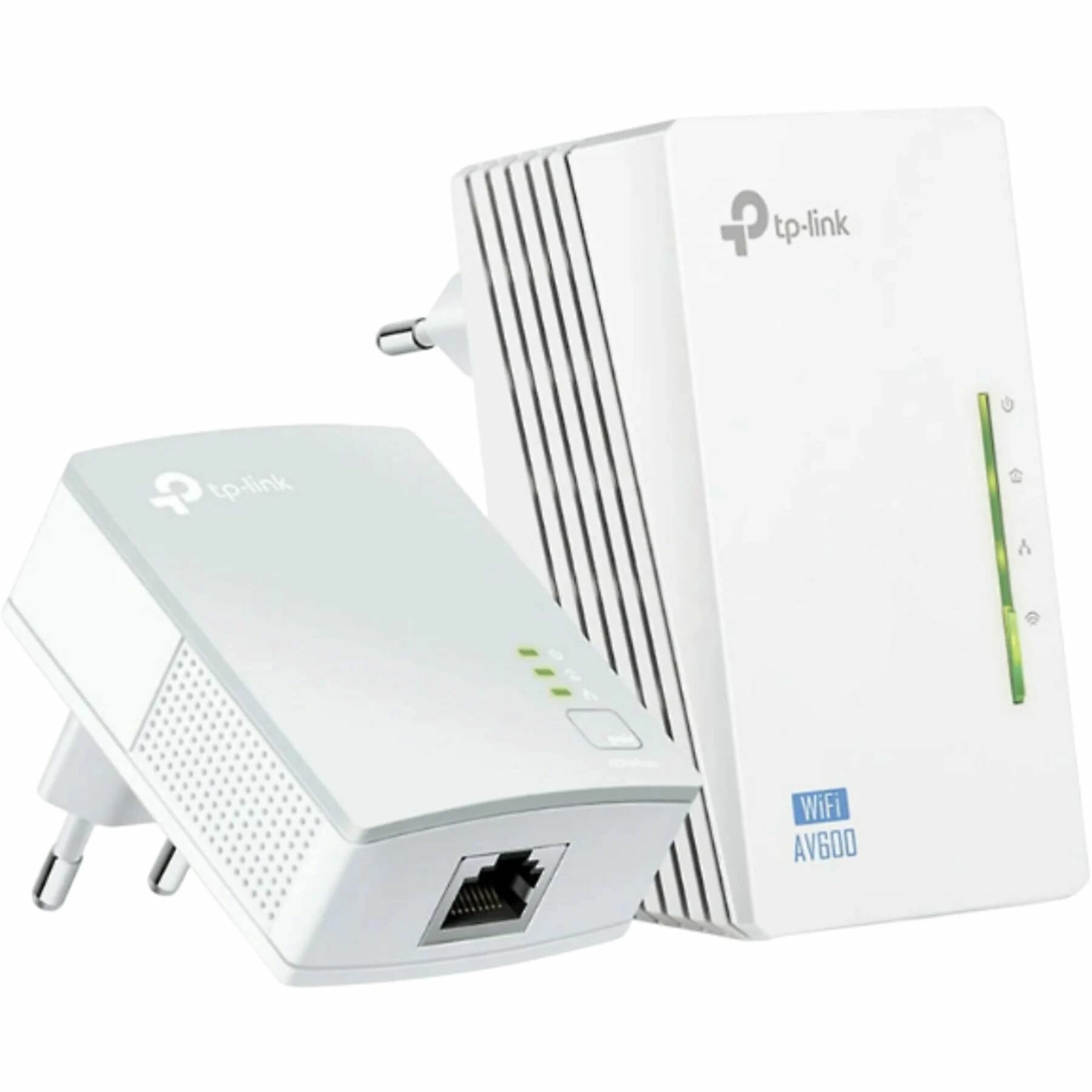 TP-LINK TL-WPA4220 KIT, N300 Мбит/с, AV600, с портом Fast Ethernet, Wi-Fi 4 Комплект адаптеров Powerline