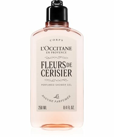 Гель для душа L'Occitane Fleurs de Cerisier, цвет вишни, 250 мл