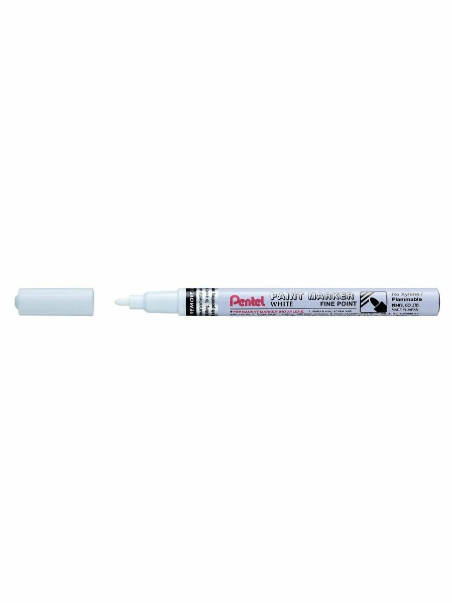 Маркер Pentel перманентный Paint 2,9 мм, пулевидный, белый