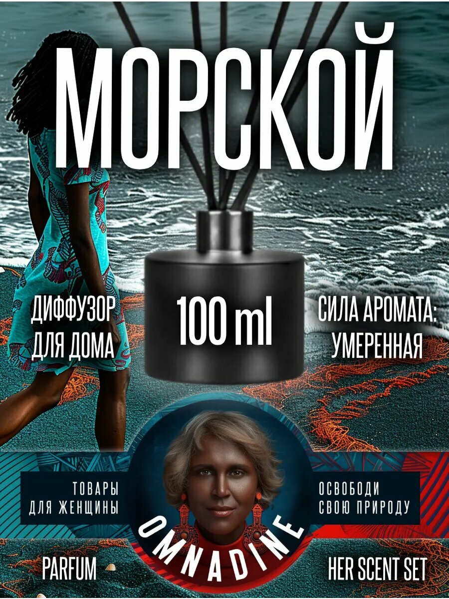 Диффузор для дома в стильном флаконе морской