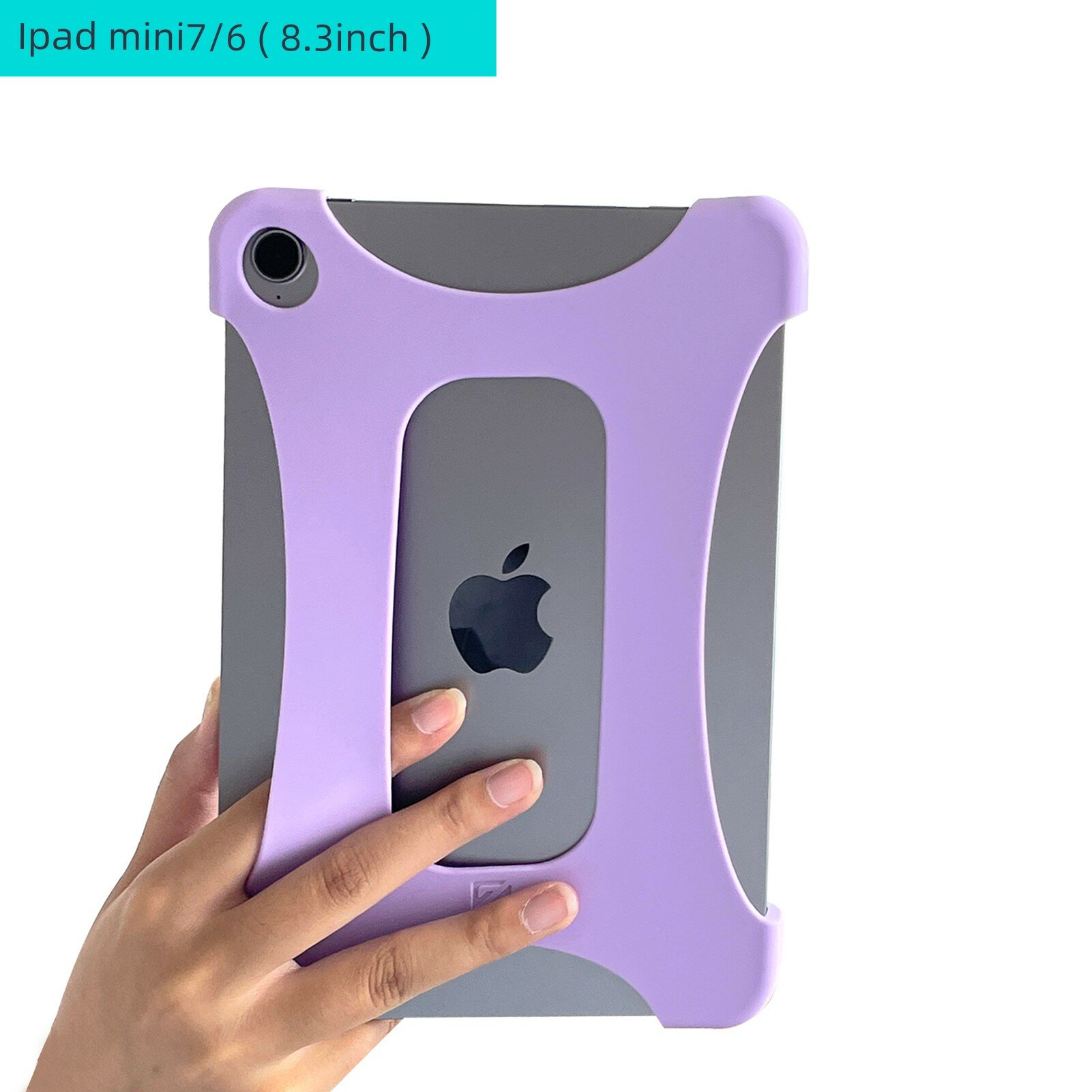 Силиконовый ударопрочный чехол для iPad mini 6 и 7 8,3 дюйма, фиолетовый, защита от царапин
