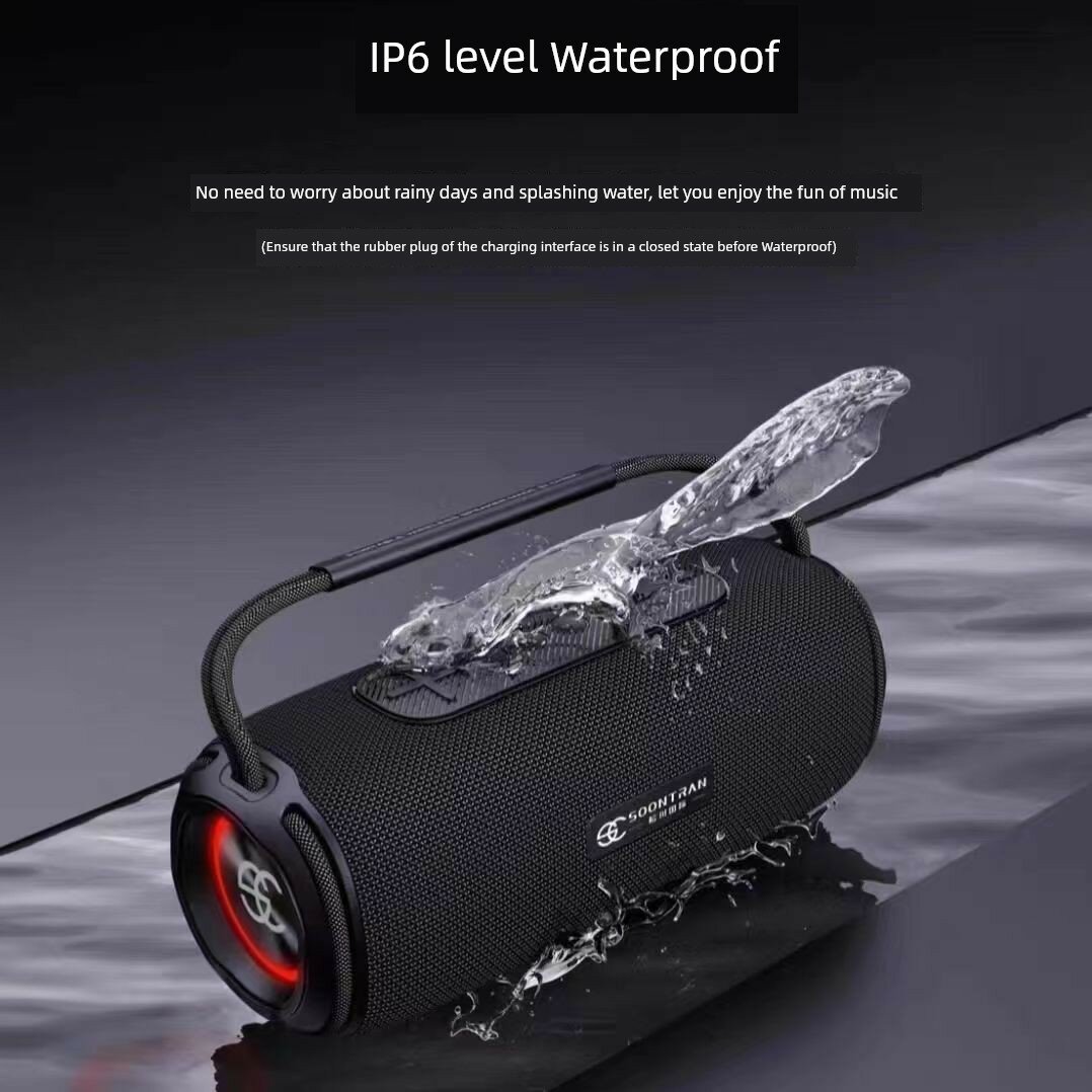 Портативная Bluetooth-колонка Songchuan International Audio M1 с мощными басами, водонепроницаемая, для дома и улицы,