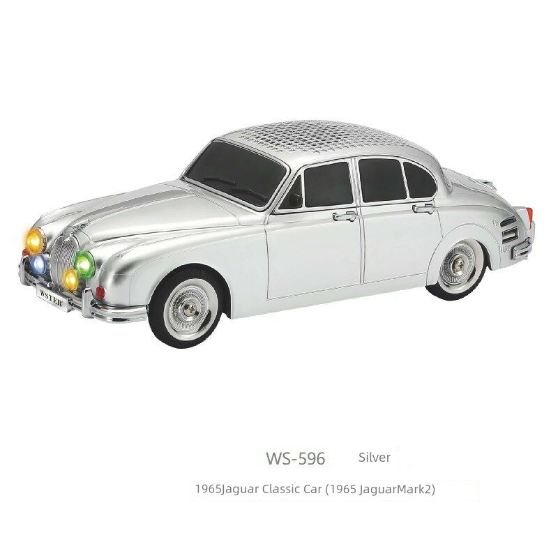 Беспроводная колонка-сабвуфер WS596 в виде классической модели автомобиля Jaguar, портативная, разноцветная, с