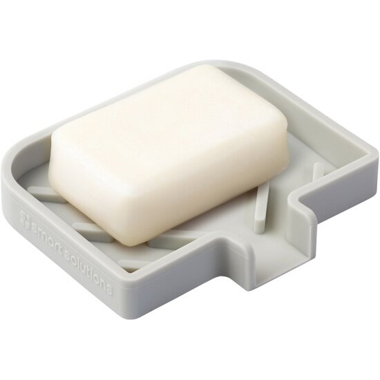 Мыльница Smart Solutions Dry Flex, серая