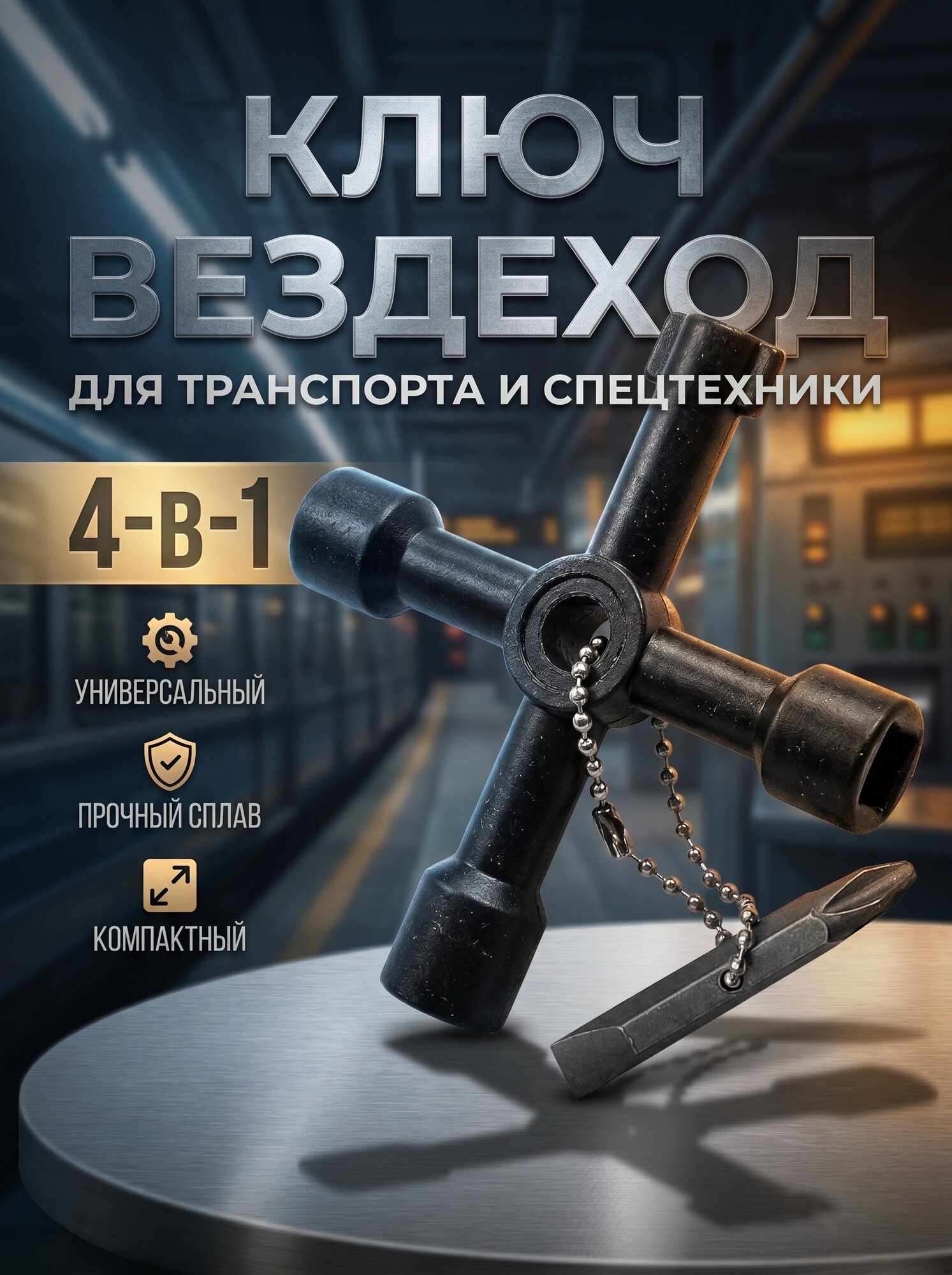 Ключ водителя автобуса, машиниста, проводника - вездеход