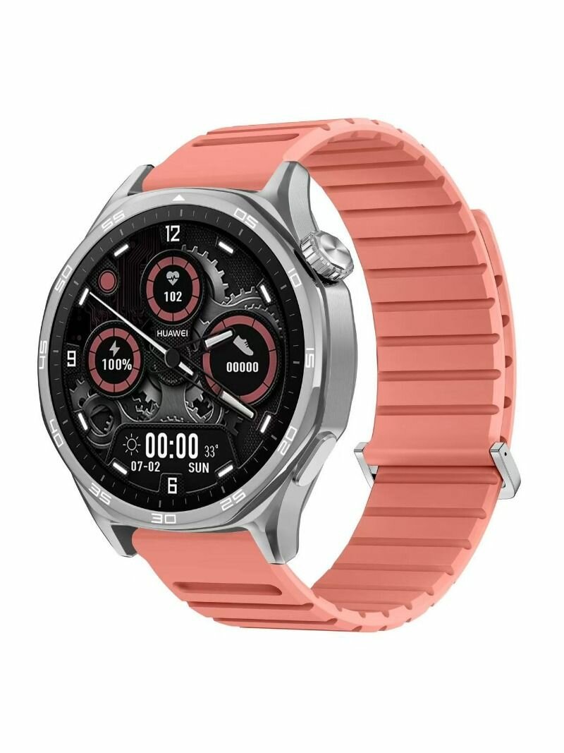 Силиконовый магнитный ремень 22мм для Huawei Watch GT Runner 2