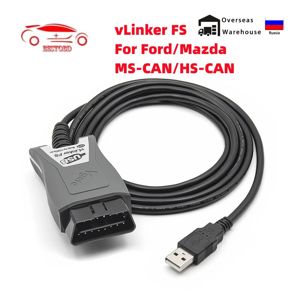 Автомобильный диагностический сканер Vgate vLinker FS ELM327 для Ford FORScan ELM 327 OBD 2 OBD2