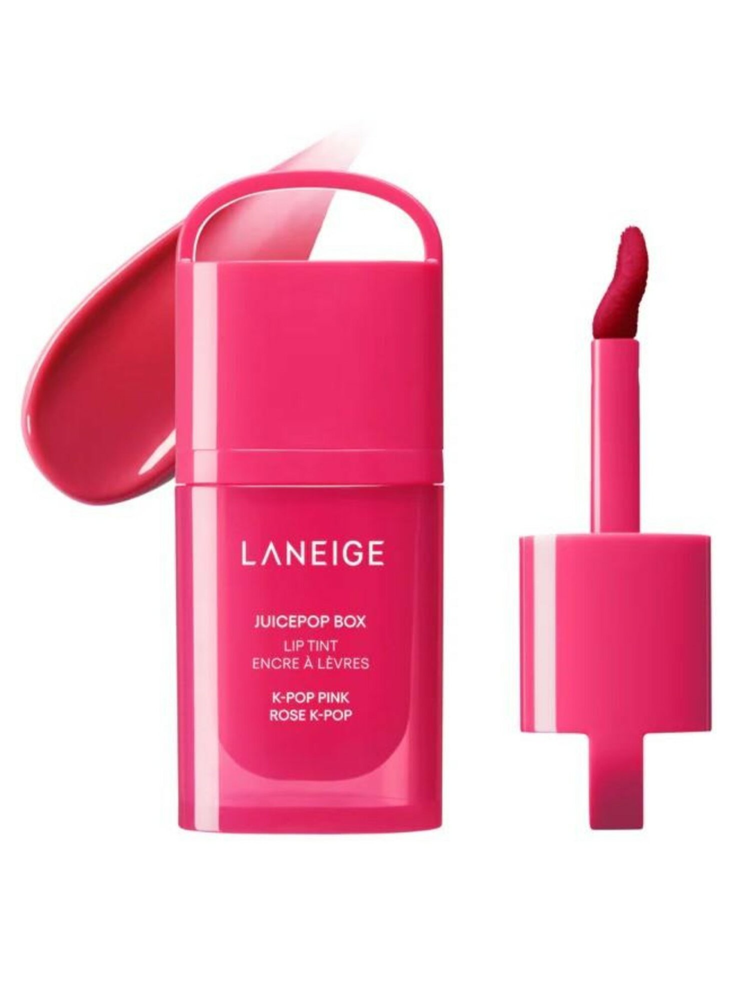 Стойкий тинт для губ с ярким розовым оттенком Laneige Juicepop Box Lip Tint #10 K-Pop 4.5 мл