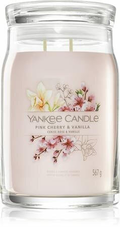 Свеча Yankee Candle Pink Cherry & Vanilla Signature унисекс, кремовый, 56,7 г