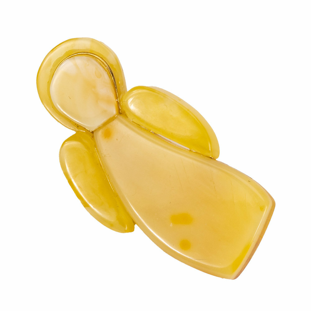 Брошь Amberprofi, янтарь