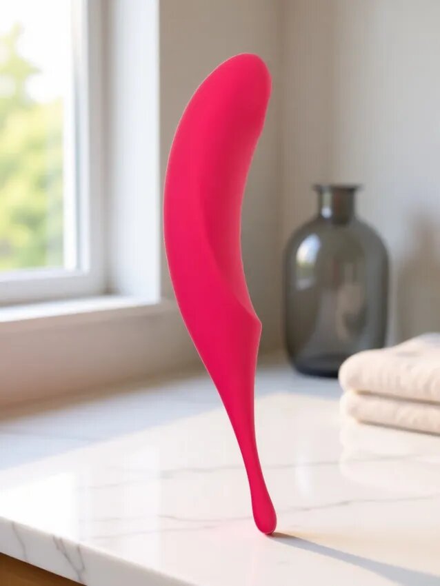 Красный вакуум-волновой стимулятор клитора Satisfyer, 12 режимов