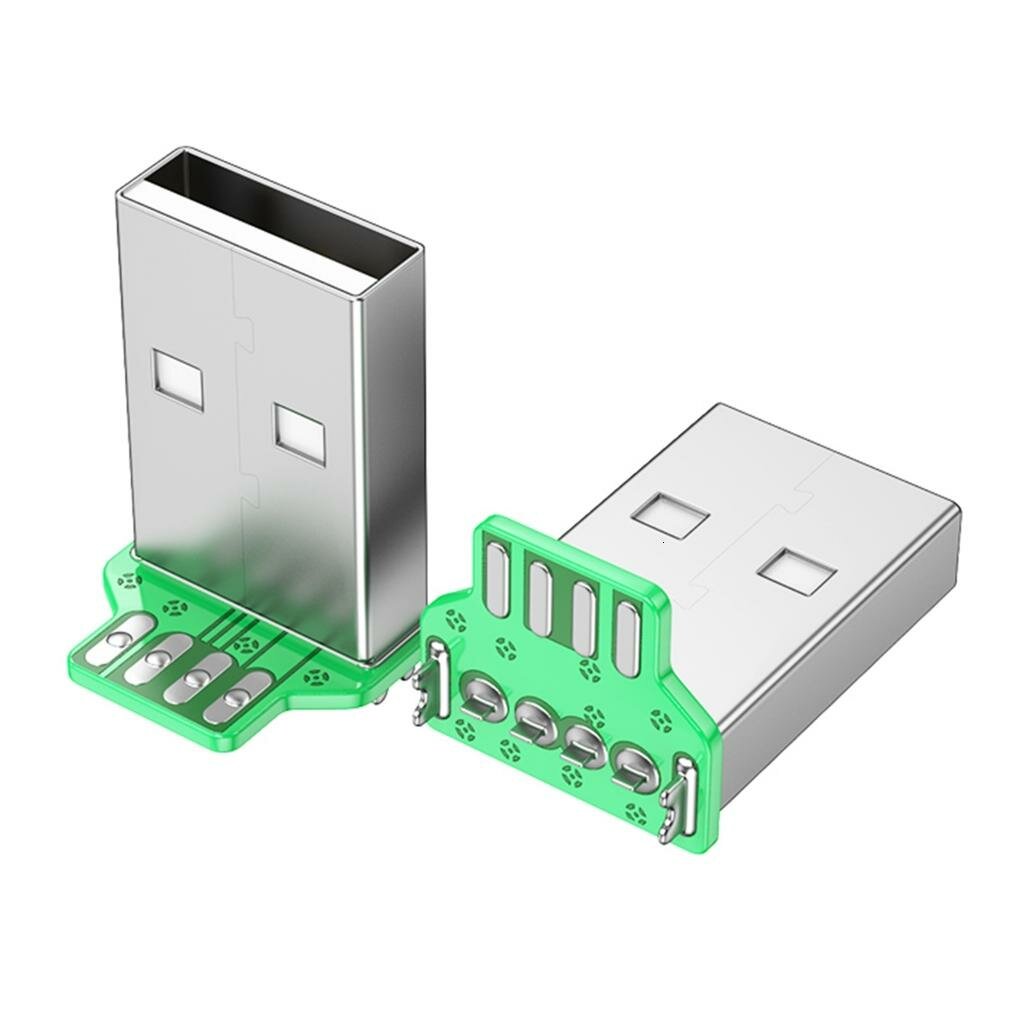 Разъём USB 2.0 для платы, под прямым углом, Вниз - USB-штекер