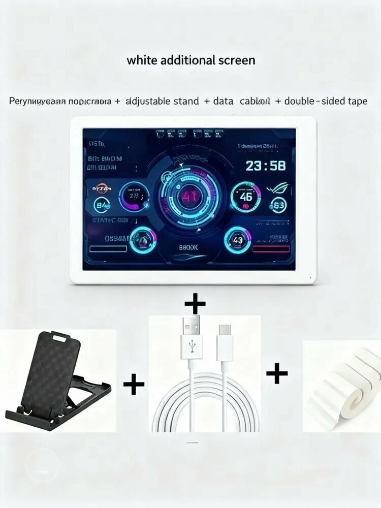 3,5-дюймовый IPS ЖК-монитор Мини-емкостный экран для AIDA64 USB-монитор компьютера USB ЖК-дисплей Корпус для ПК Linux